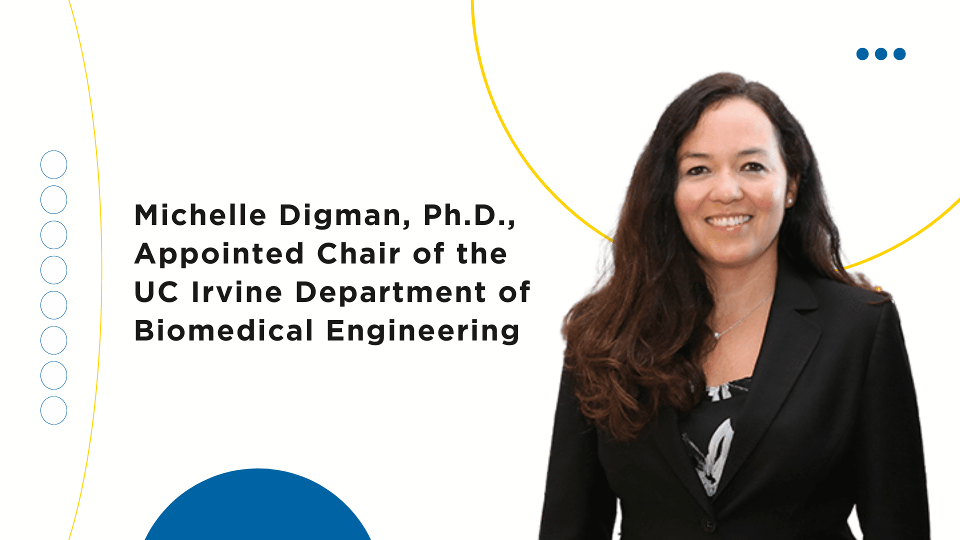 Michelle Digman to Lead Department of Biomedical Engineering – Beckman ...